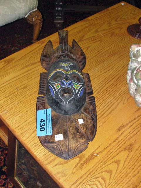 Aboriginal wood carved mask