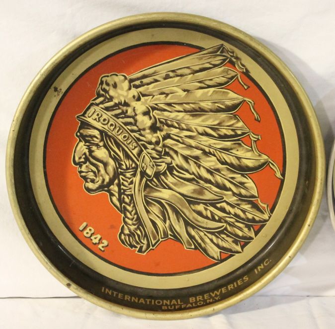 Iroquois Indian Head Ale & Braumeister Beer Trays