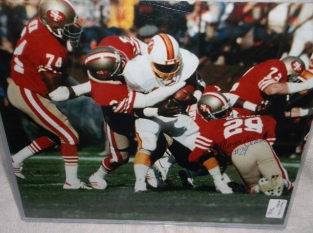 Mario Clark 49er Autograph 8 x 10