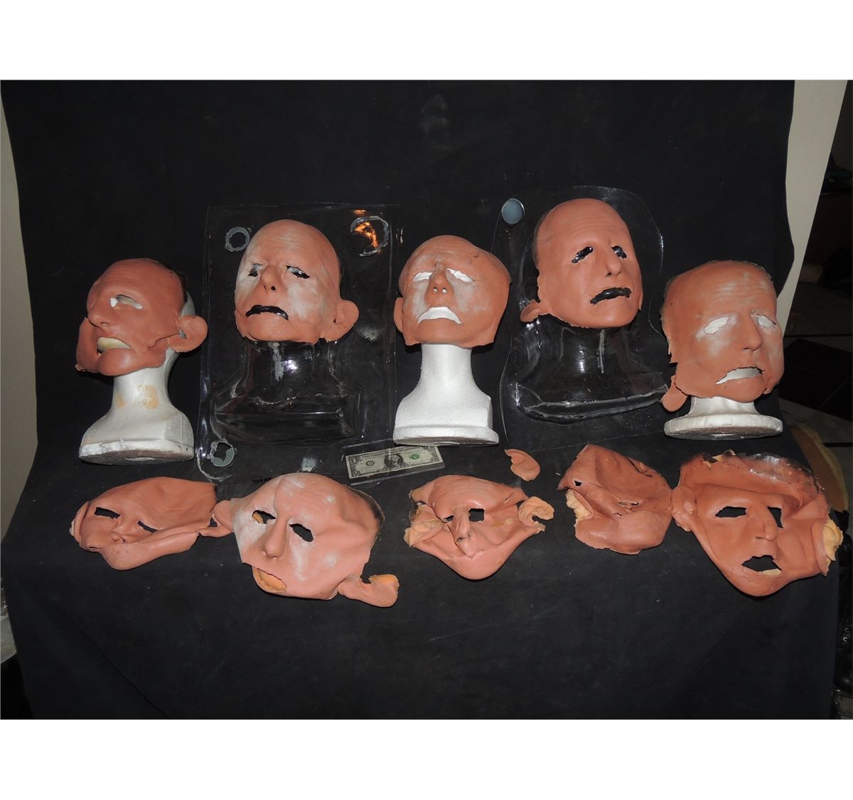 STAR TREK DS9 DEEP SPACE NINE ODO FACE & EAR APPLIANCE LOT OF 10