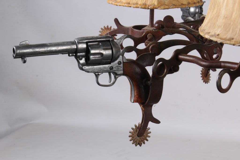 Western, Spur, Horse Bit, & Revolver Chandelier