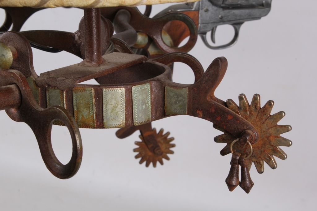 Western, Spur, Horse Bit, & Revolver Chandelier