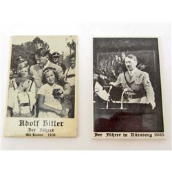 LOT OF 2 GERMAN NAZI HITLER PROPAGANDA POCKET MIRRORS