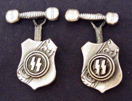 SET OF GERMAN NAZI ENAMELED CUFF LINKS