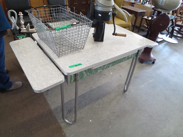 Vintage arborite kitchen table with drop ends