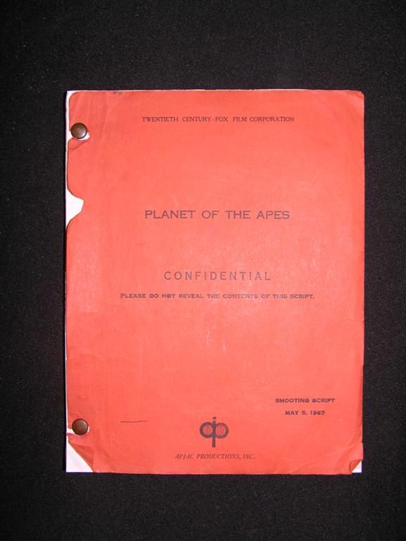 Planet of the Apes Original Shooting Script (1967)
