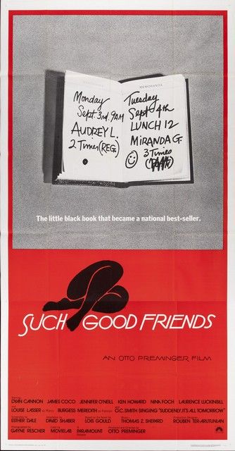 Such Good Friends- Folded U.S. 3-Sheet Poster designed by Saul Bass