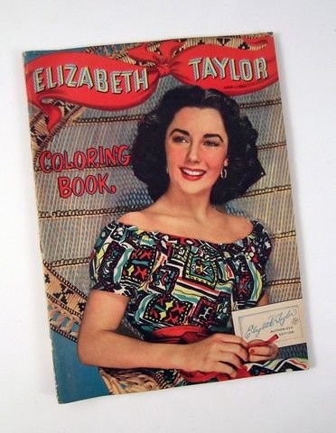 Elizabeth Taylor 1952 Whitman Coloring Book