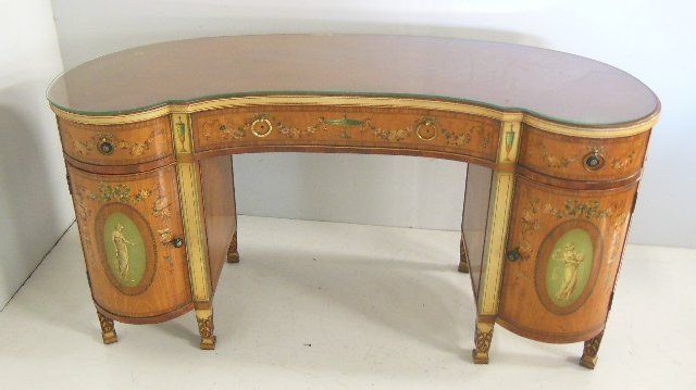 Paint decorated Adam's style desk