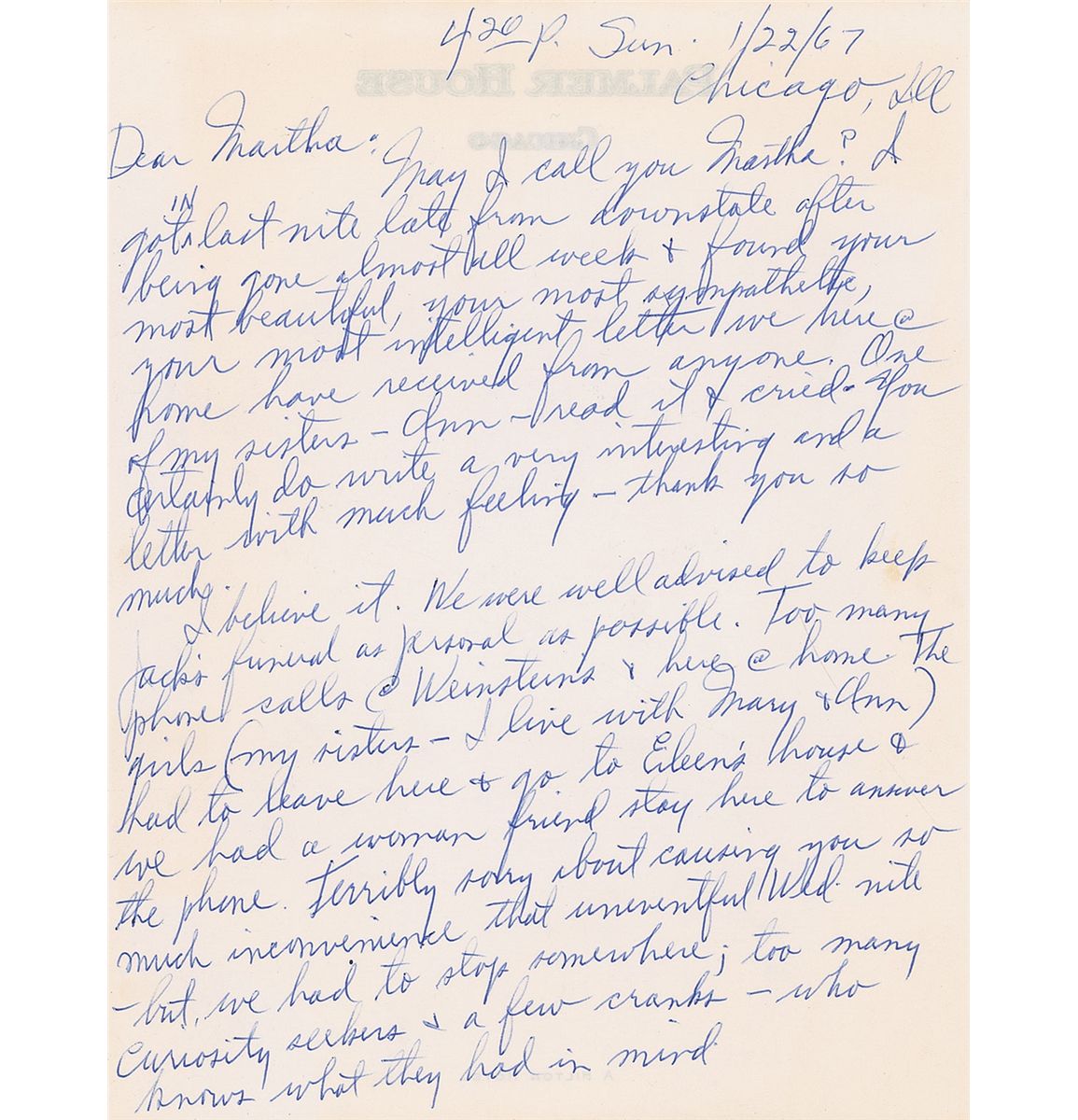 Jack Ruby’s Brother, Hyman Rubenstein 1967 Autograph Letter Signed
