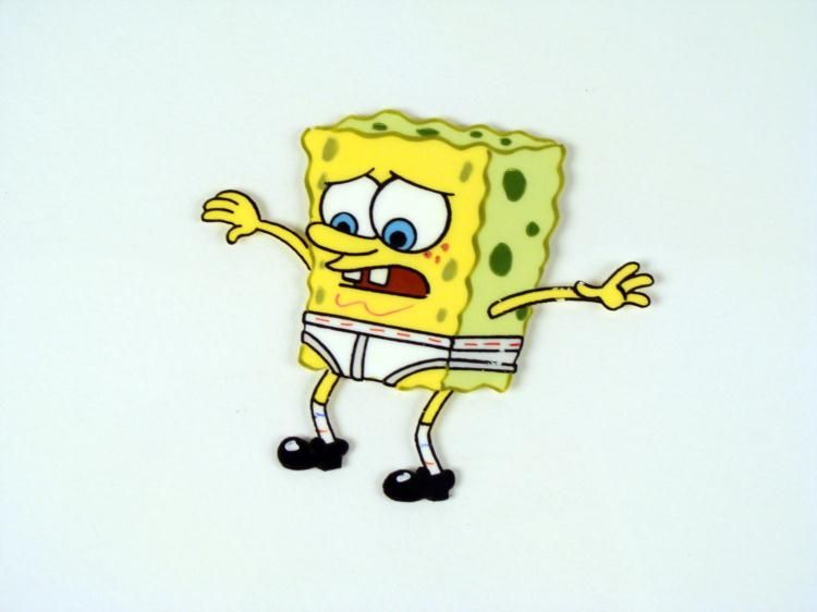 Cel Original Animation SpongeBob In Underwear Art Robe