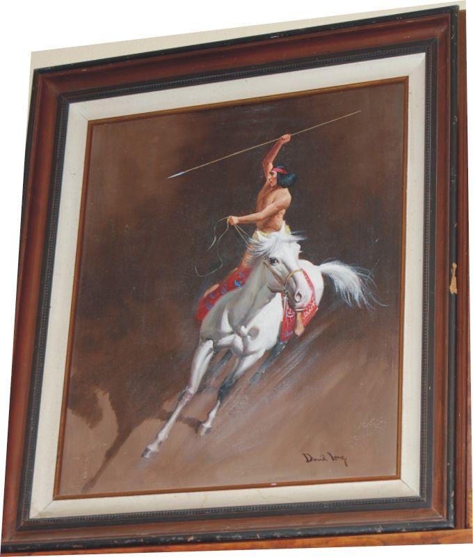 David Long Indian oil painting