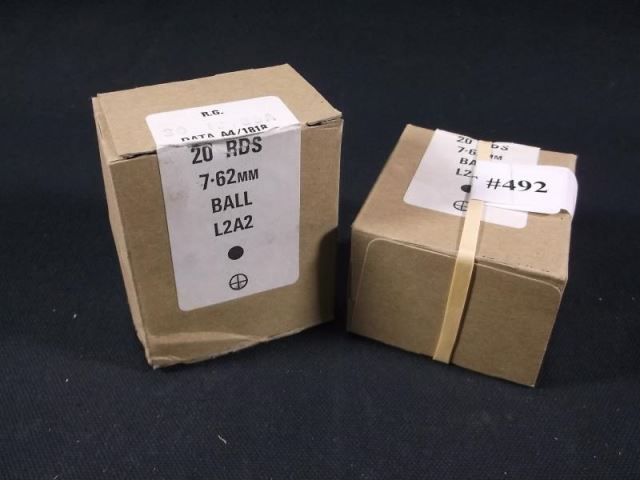 492 - RG, 7.62MM BALL, 20 RD, L2A2 2X MONEY