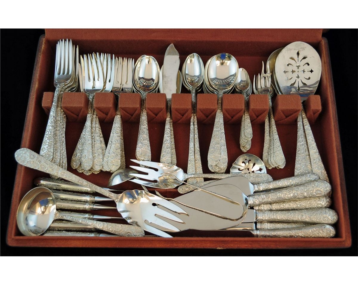 Alvin Bridal Bouquet Sterling Silver Flatware Set