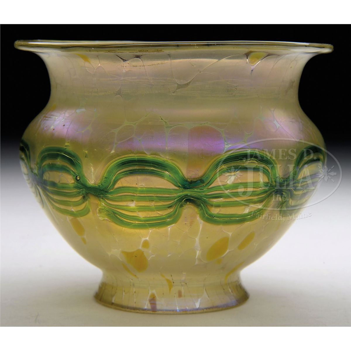 LOETZ ART GLASS SHADE.