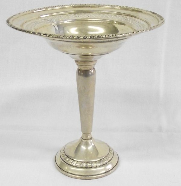 Sterling Silver Tall Compote, Columbia Silver Co.