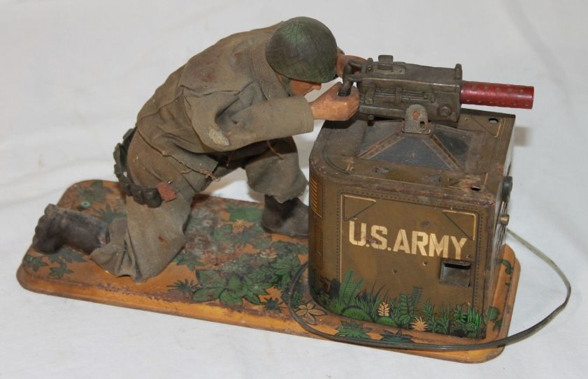Battery Operated Army Machine Gun Toy