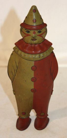 Lindstrom Johnny the Clown Wind-up Tin Toy