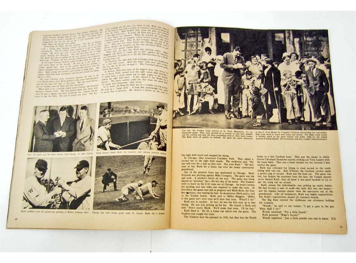 1948 BABE RUTH "AS I KNEW HIM" MAGAZINE