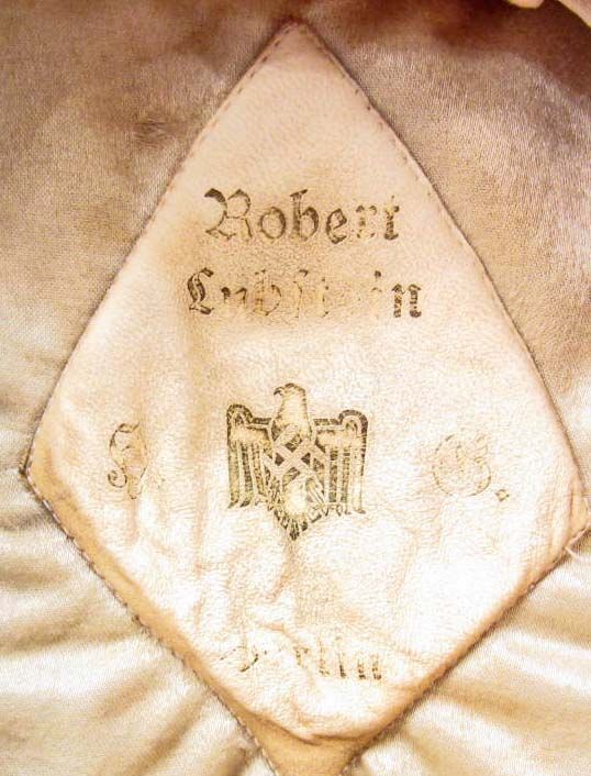 GERMAN NAZI LUFTWAFFE REICHS MARSHAL HERMAN GOERING'S PERSONAL VISOR CAP