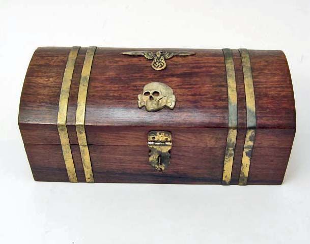 GERMAN NAZI WOODEN TREASURE BOX