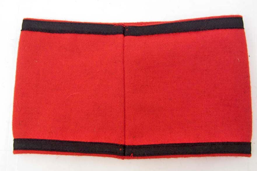 GERMAN NAZI WAFFEN SS SHULTZ STAFFEL OFFICERS SWASTIKA ARM BAND