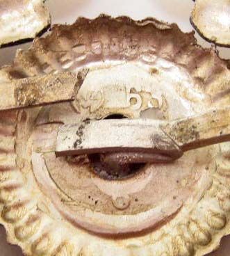 SET OF 2 GERMAN NAZI VISOR CAP BADGES