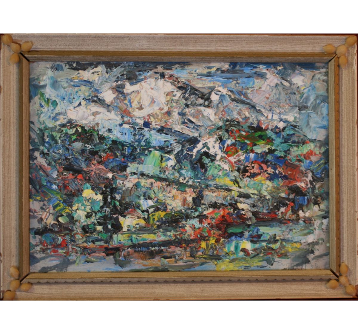 Charles R. Bunnell, Oil on Masonite Board,