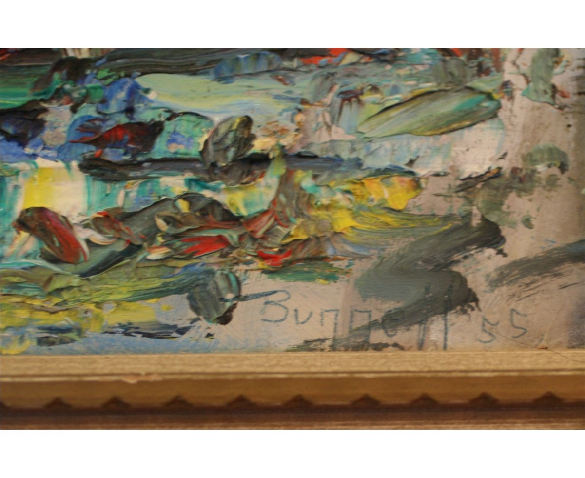 Charles R. Bunnell, Oil on Masonite Board,