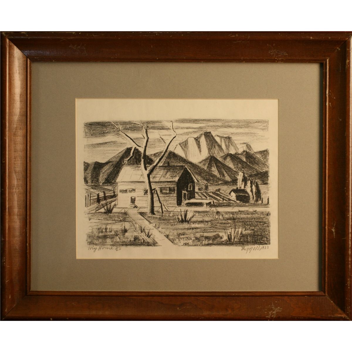 Charles R. Bunnell (1897-1968), Stone Lithograph,