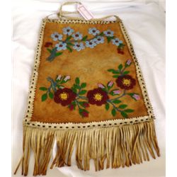 Canadian Beaded Moosehide Wall Hanging