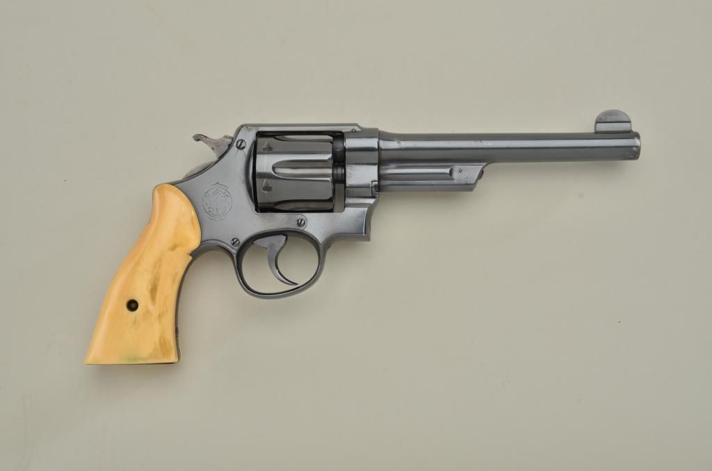 Smith & Wesson First Model Hand Ejector “triple lock” DA revolver, .44 ...