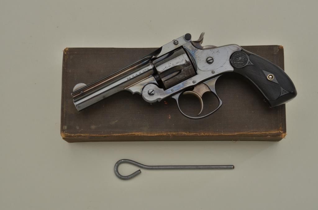 Smith & Wesson DA top break revolver, .38 cal., 3-1/4” barrel, blue ...