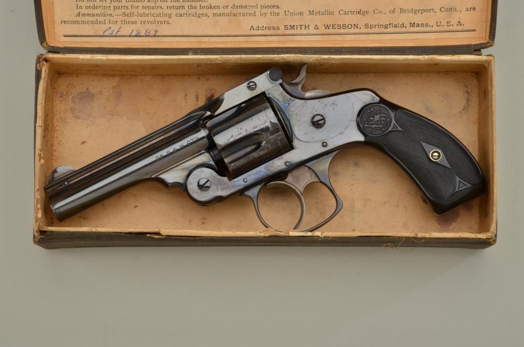 Smith & Wesson DA top break revolver, .38 cal., 3-1/4” barrel, blue ...