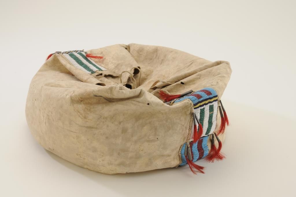 Large size beaded Cheyenne storage or tee pee bag measuring ...