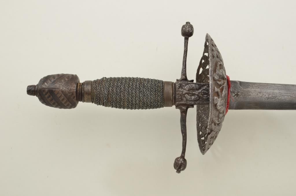 Composite transition early rapier (made up of period parts), approx. 41 ...
