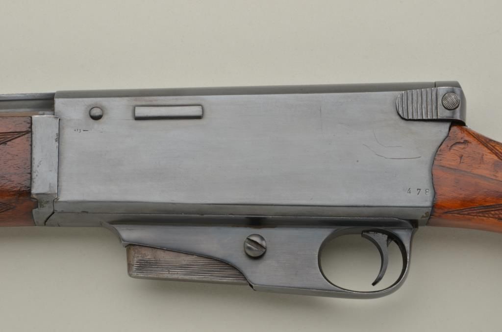 Very rare Clement-Neuman semi-auto magazine fed rifle, .401 cal., 24 ...