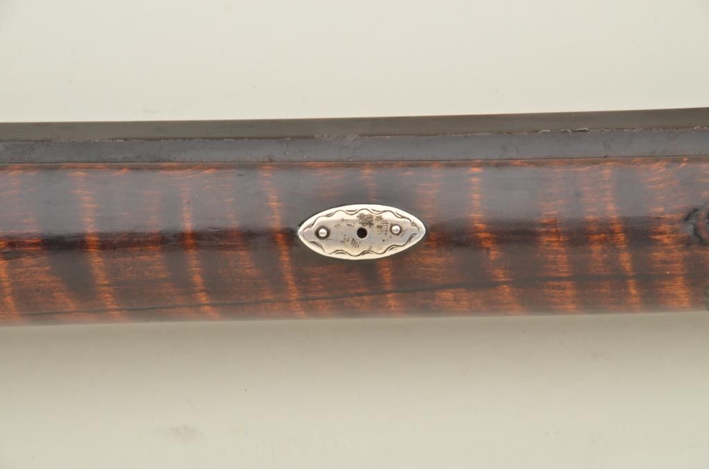 Original flintlock Kentucky rifle made in Western Pennsylvania of good ...