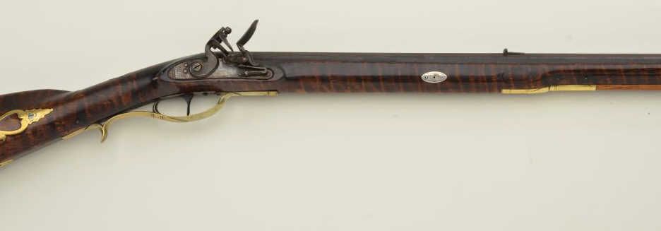Original flintlock Kentucky rifle made in Western Pennsylvania of good ...