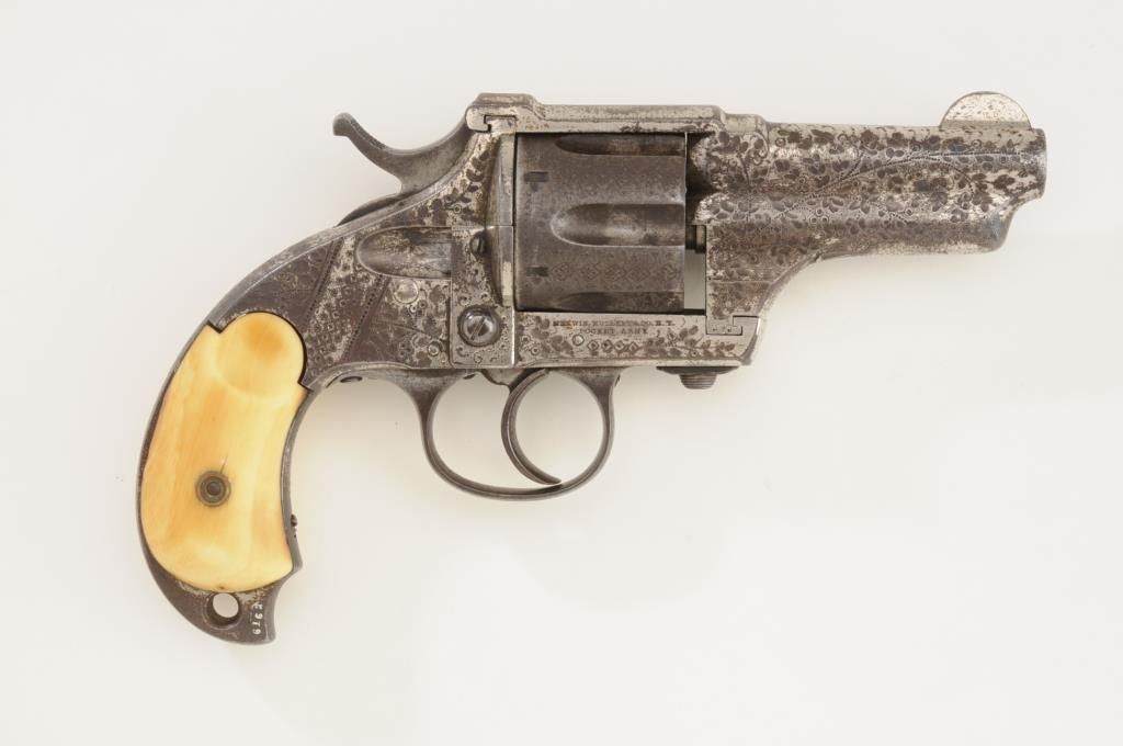 Merwin & Hulbert Third Model Pocket Army DA revolver, factory engraved ...