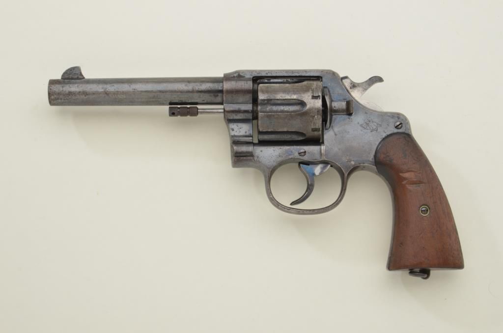 Colt U.S. Army Model 1909 DA revolver, .45 cal., 5-1/2” barrel, blue ...