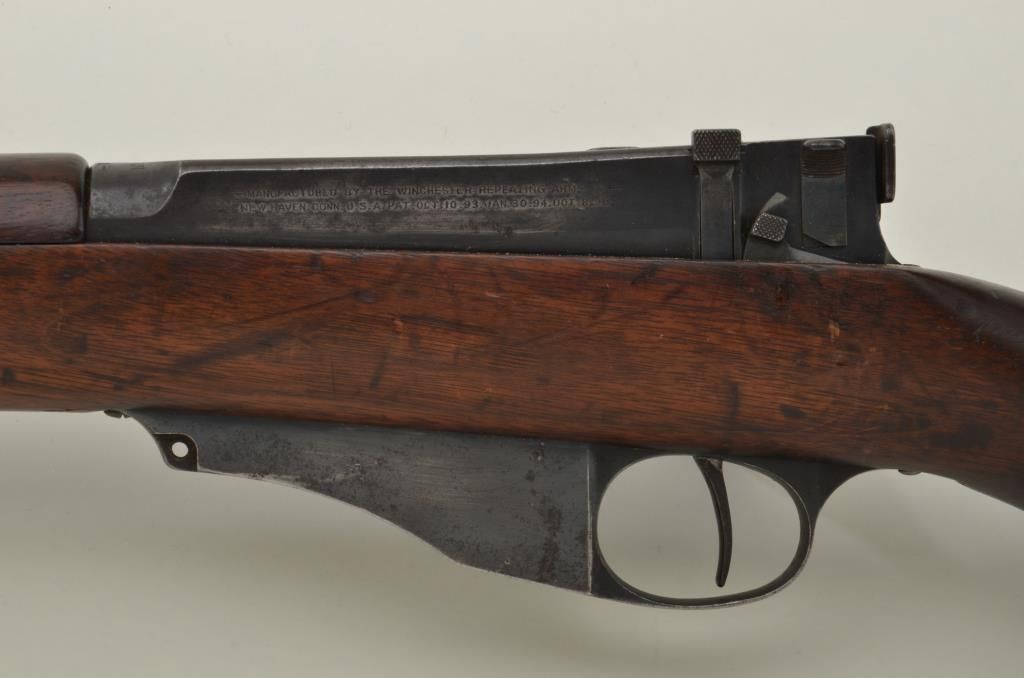 Winchester Lee Navy straight pull rifle, 6mm cal., 28” barrel, blue ...