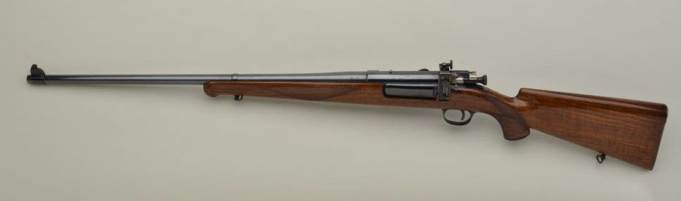 U.S. Springfield Krag bolt action rifle, sporterized by R.F. Sedgley of ...