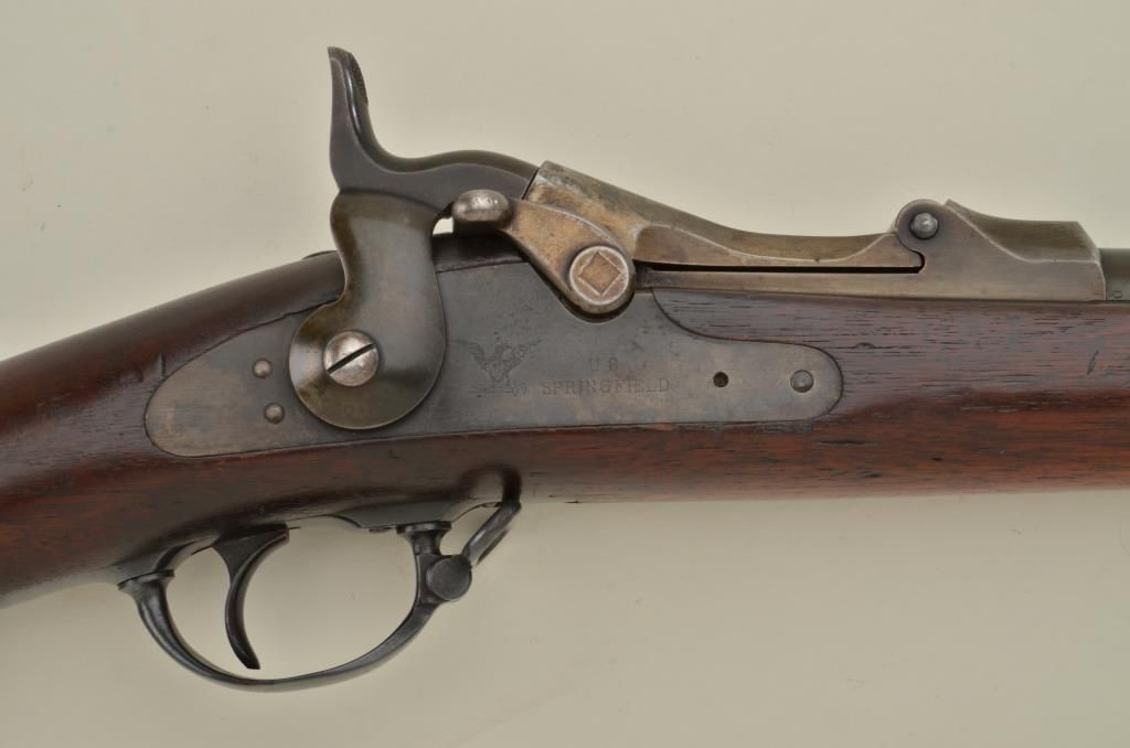 Springfield Model 1880 rifle with rare triangular bayonet in .45-70 ...