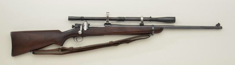 U.S. Springfield Model 1903 National Match bolt action rifle mounted ...