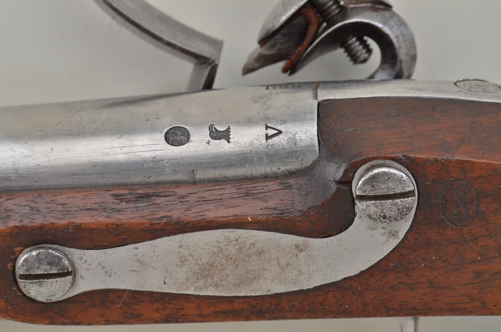 U.S. Springfield Model 1818 flintlock pistol, .69 cal., 10-5/8” barrel ...