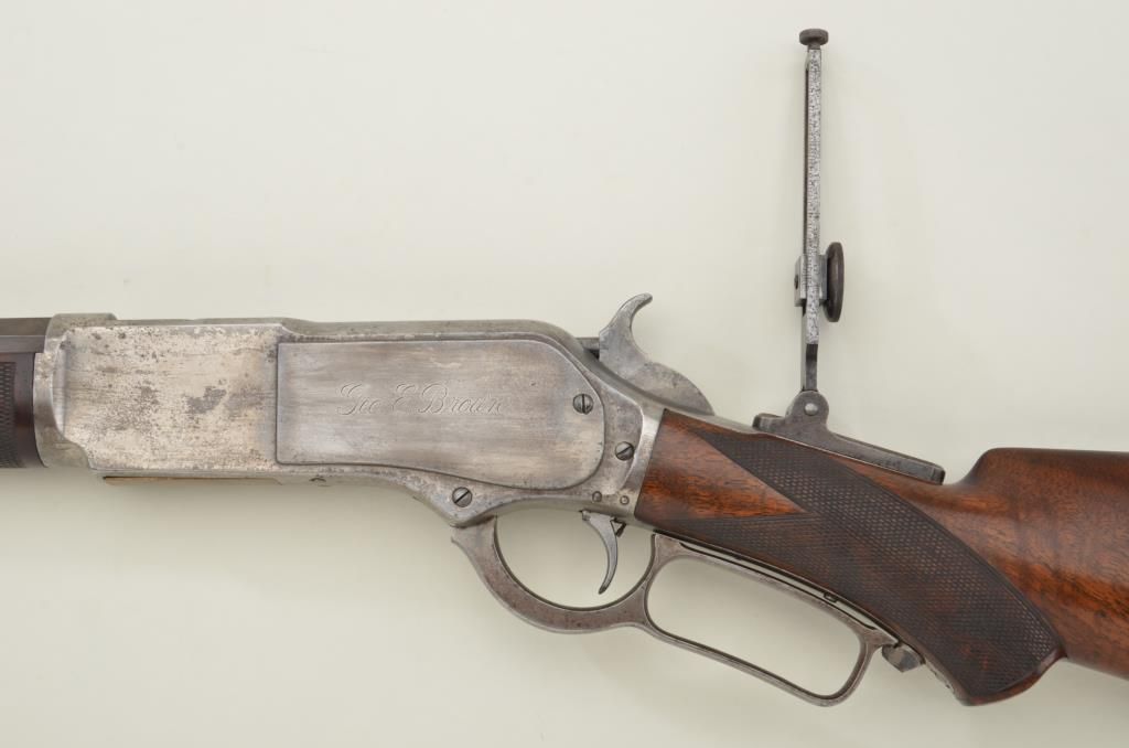 Winchester Model 1876 “open top” special ordered deluxe rifle in .45-75 ...