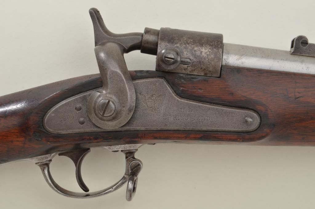 U.S. Springfield Joslyn Breech-loading cartridge rifle, .50 cal., 35-1/ ...