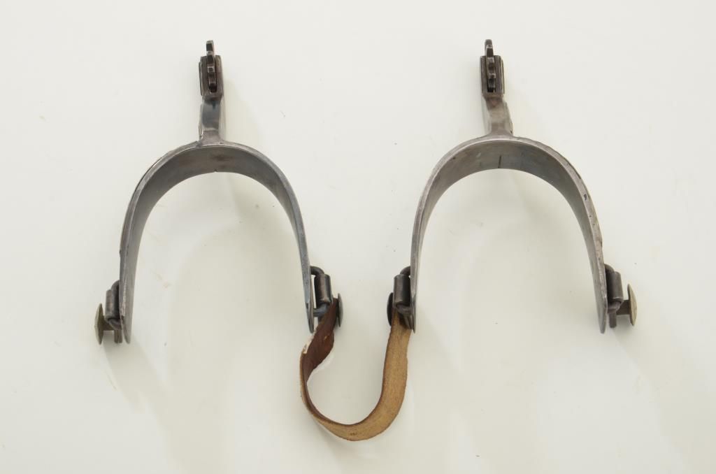 Canyon City prison made spurs attributed to Frank Bradney in good ...