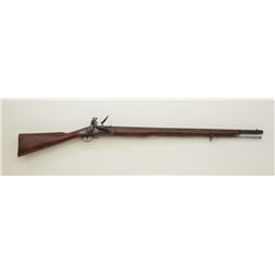 Brown Bess flintlock musket, .64 cal., 33-1/2” barrel, brown patina ...